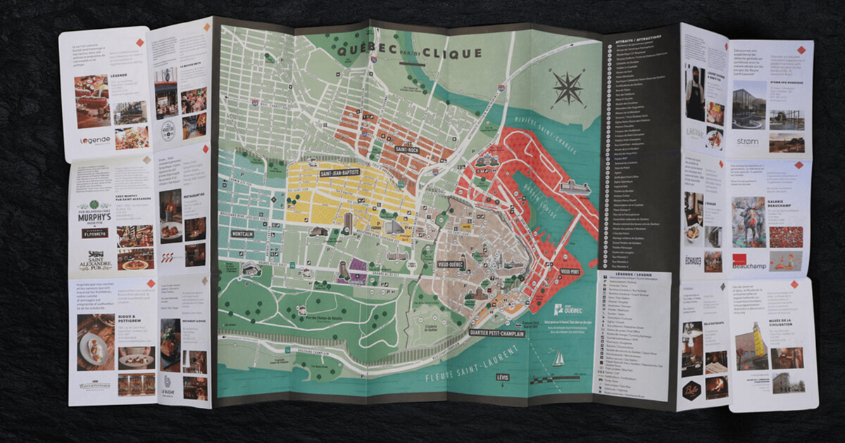 Quebec City Map, Fairmont Le Château Frontenac | Maison 1608